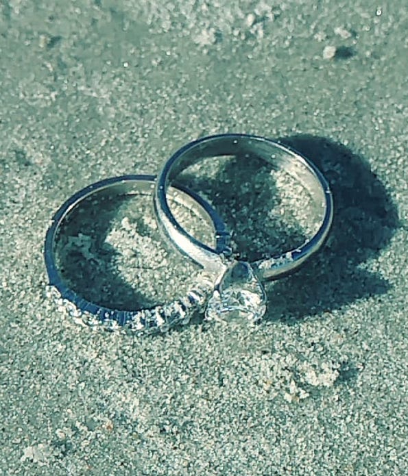 Lost wedding rings, New Smyrna Beach, Fl......Found and Returned!