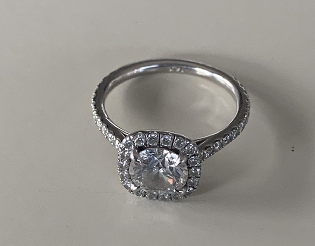 Lost Diamond Engagement Ring in a Laguna Beach House.. Found in Sofa