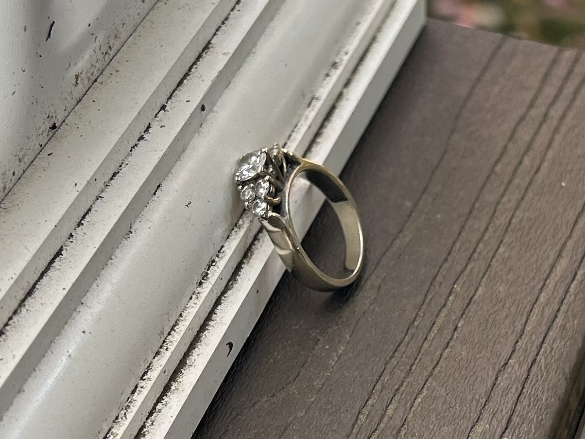 Lost Diamond Ring Found in the Leaves! Newton, Massachusetts