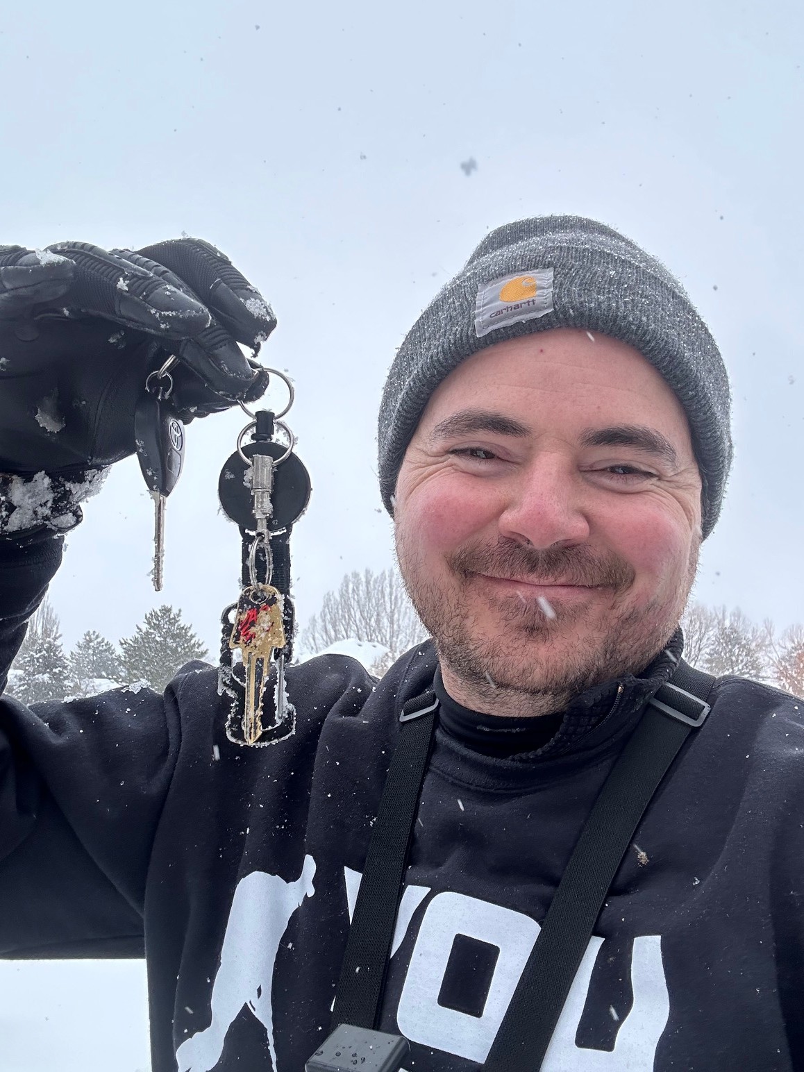 Lost Set of Keys Found After Heavy Snow- Midway, Utah