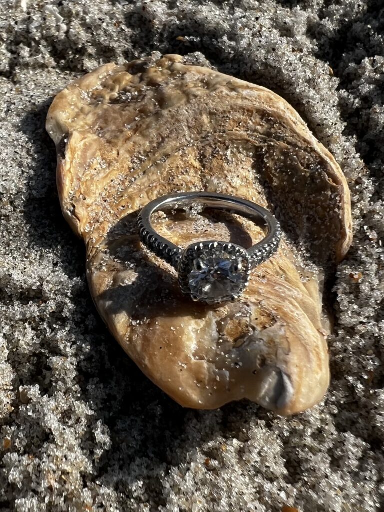 Lady’s White Gold Wedding Ring Lost in the Sand, Found and Returned ...