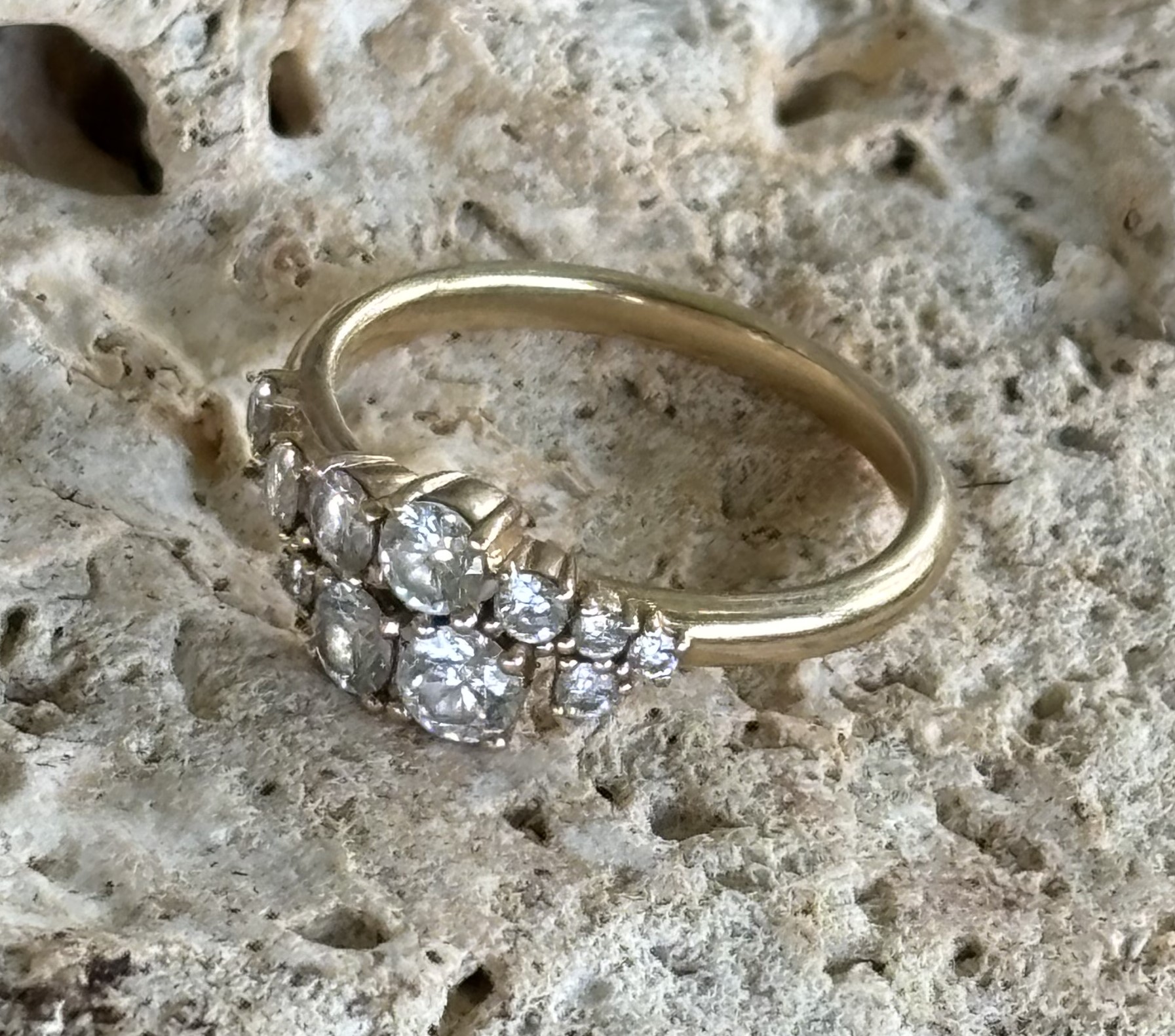Lost Yellow Gold & Diamonds Engagement Ring at Queen's Beach Waikiki ...