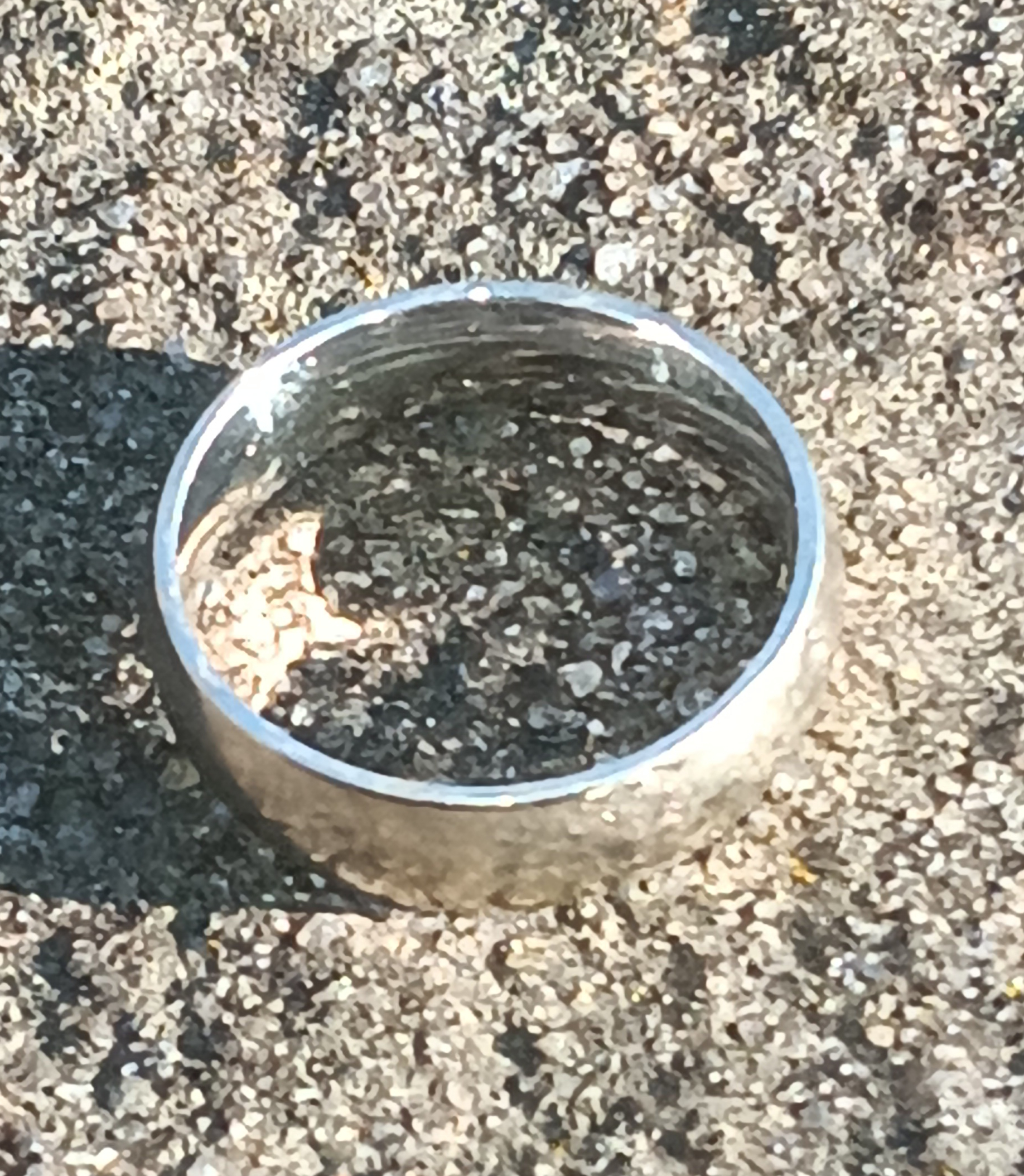 Lost wedding ring found in Charlottesville, Virginia.