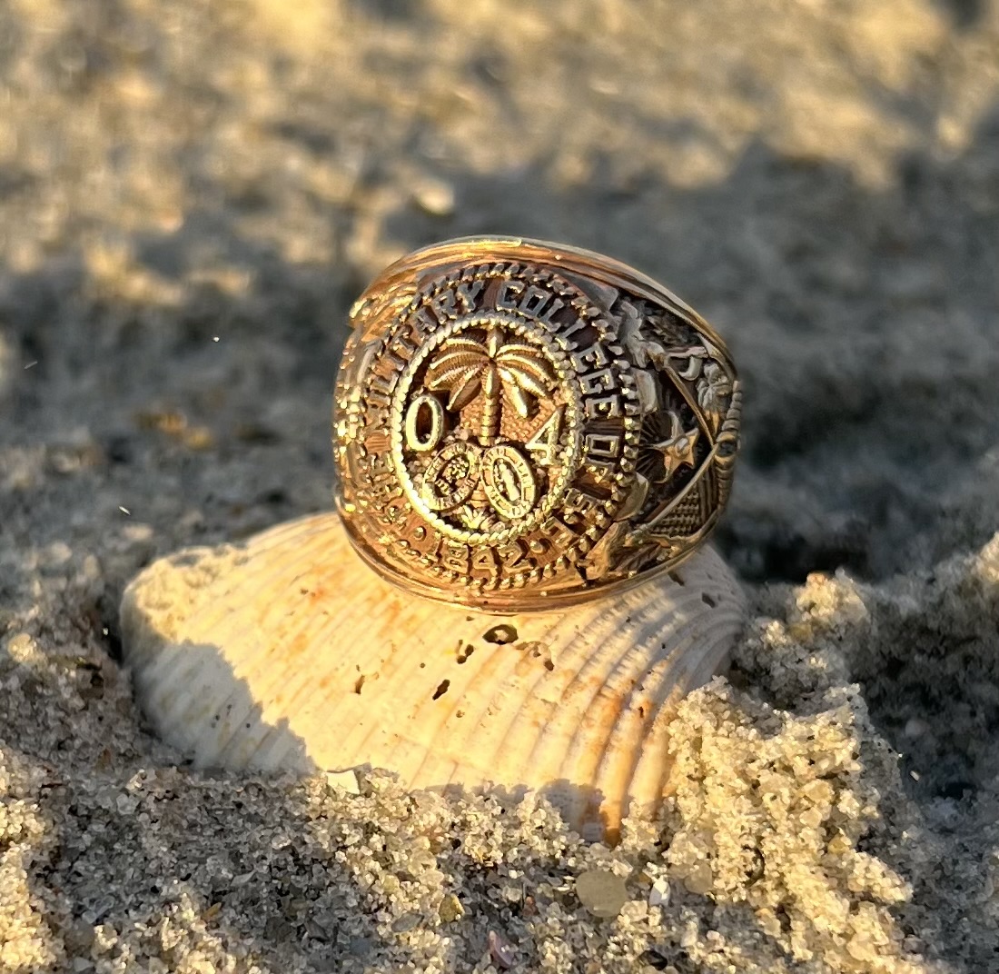 Citadel Ring Lost, Found in the Dry Sand and Returned Pawley’s Island SC